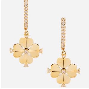 kate spade | Jewelry | Kate Spade Legacy Logo Spade Flower Huggies ...